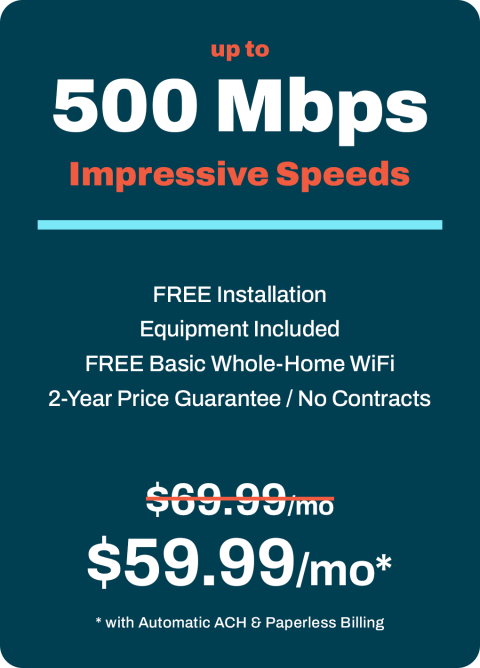 Internet - GTel - Symmetrical Fiber Internet up to 1000 Mbps